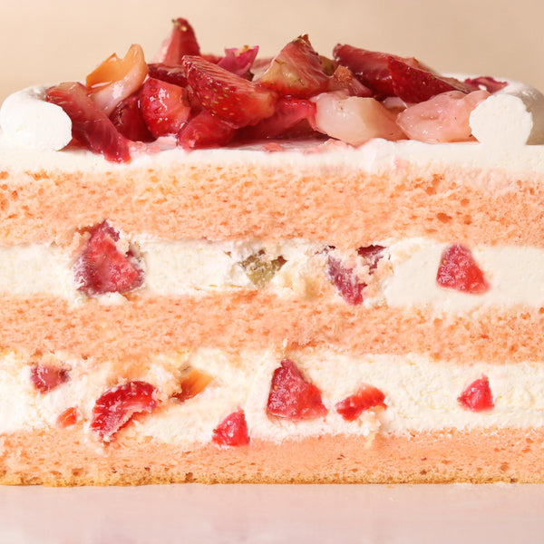Order Strawberry Lychee Cake | Fruit Cake Delivery Near Me KL/PJ