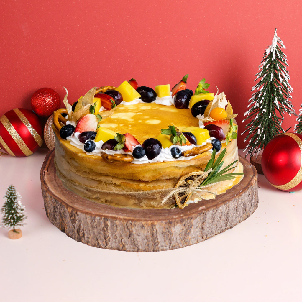 Wonder Fruits Mille Crepe Cake 8" | Red Velvet Cake Delivery KL and PJ