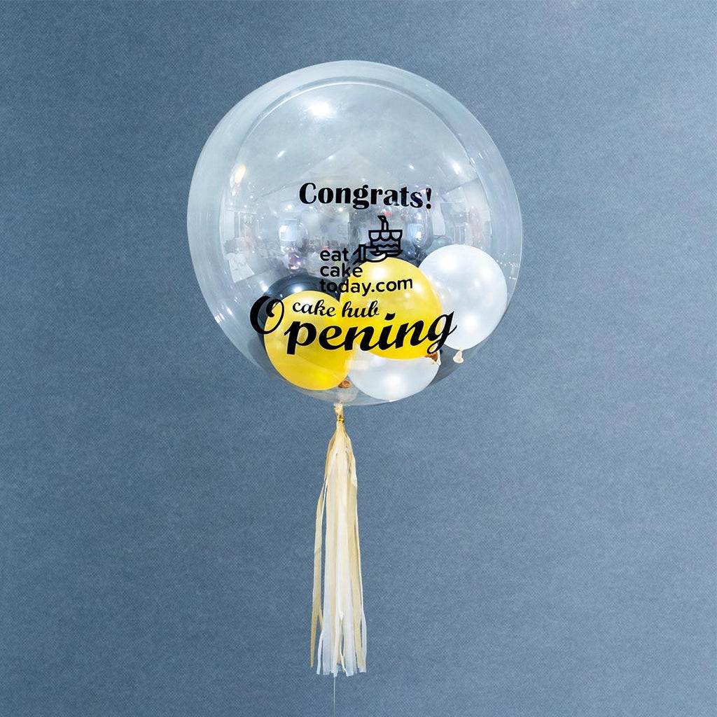 Helium Deco Bubble Balloon | Eat Cake Today | Bubble Balloon Delivery