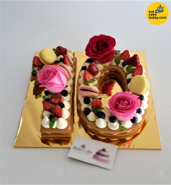 Customized Number 10 cookies cake | Eat Cake Today | Delivery KL/PJ
