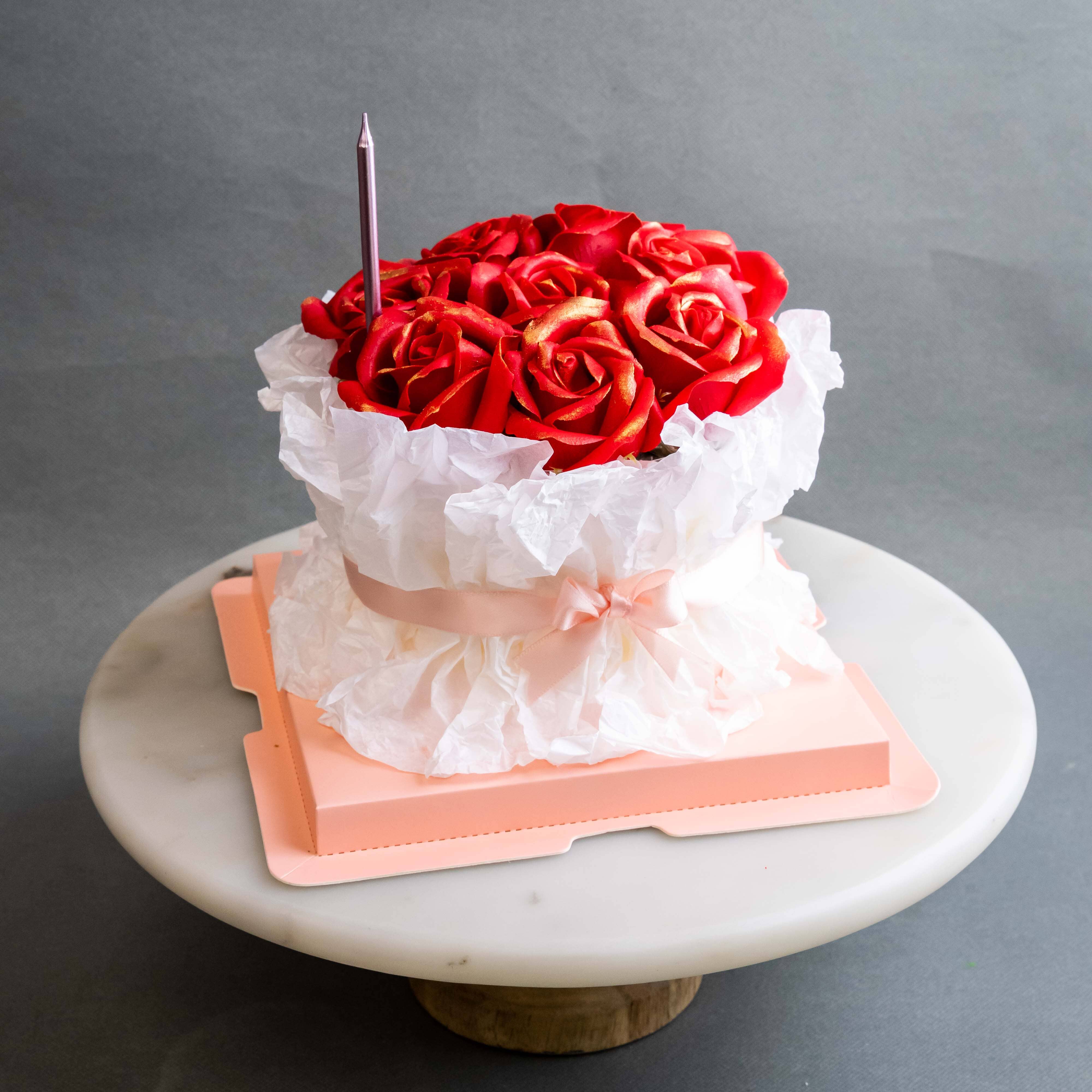 Birthday Cakes Roses Image Pink Flowers Cake – Sweet Art Cakes Miami