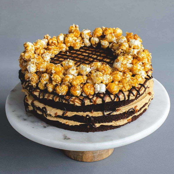 Kek Coklat | Salted Caramel Popcorn Cake |Special Recipe Cake Delivery